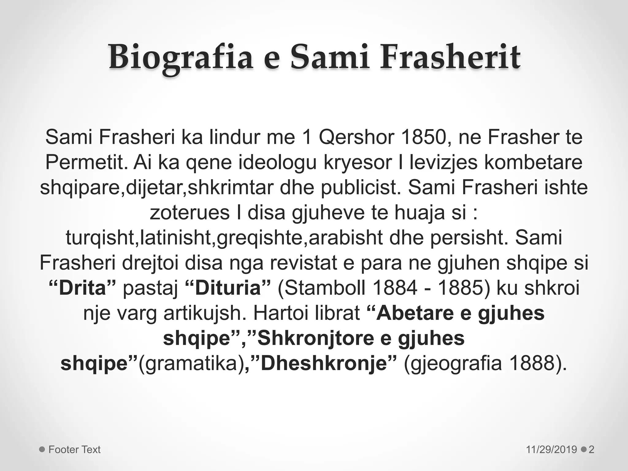 Sami frasheri shqiperia | PPTX