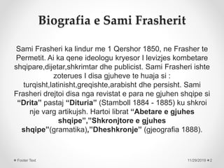 Sami frasheri shqiperia | PPTX