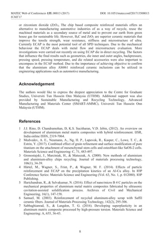solid state recycling . ECAP | PDF