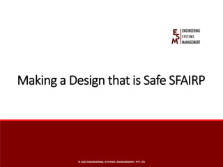 Safety in Design | PPTX | Civil Engineering Industry | Industries