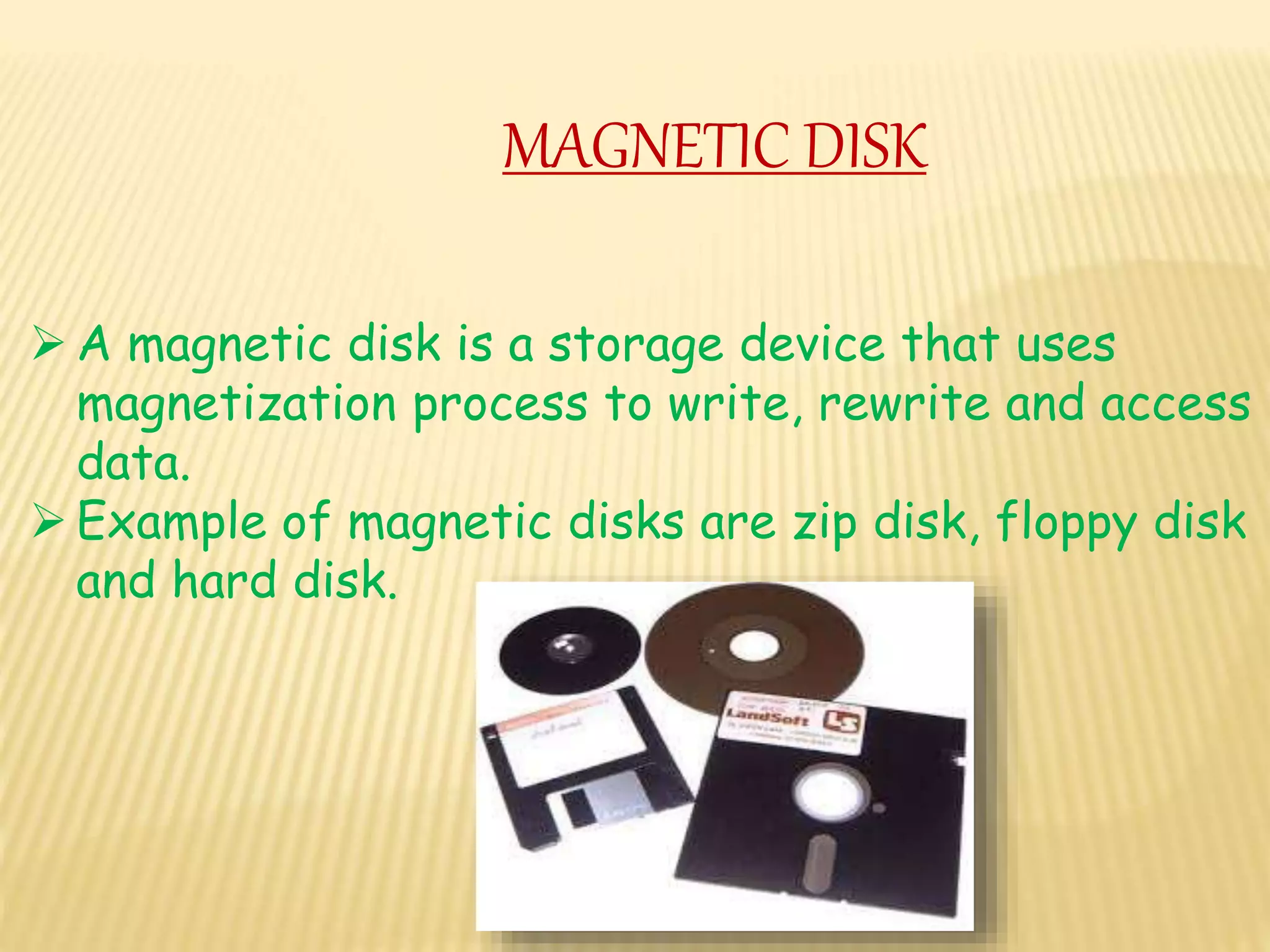 Secondary storage devices | PPTX