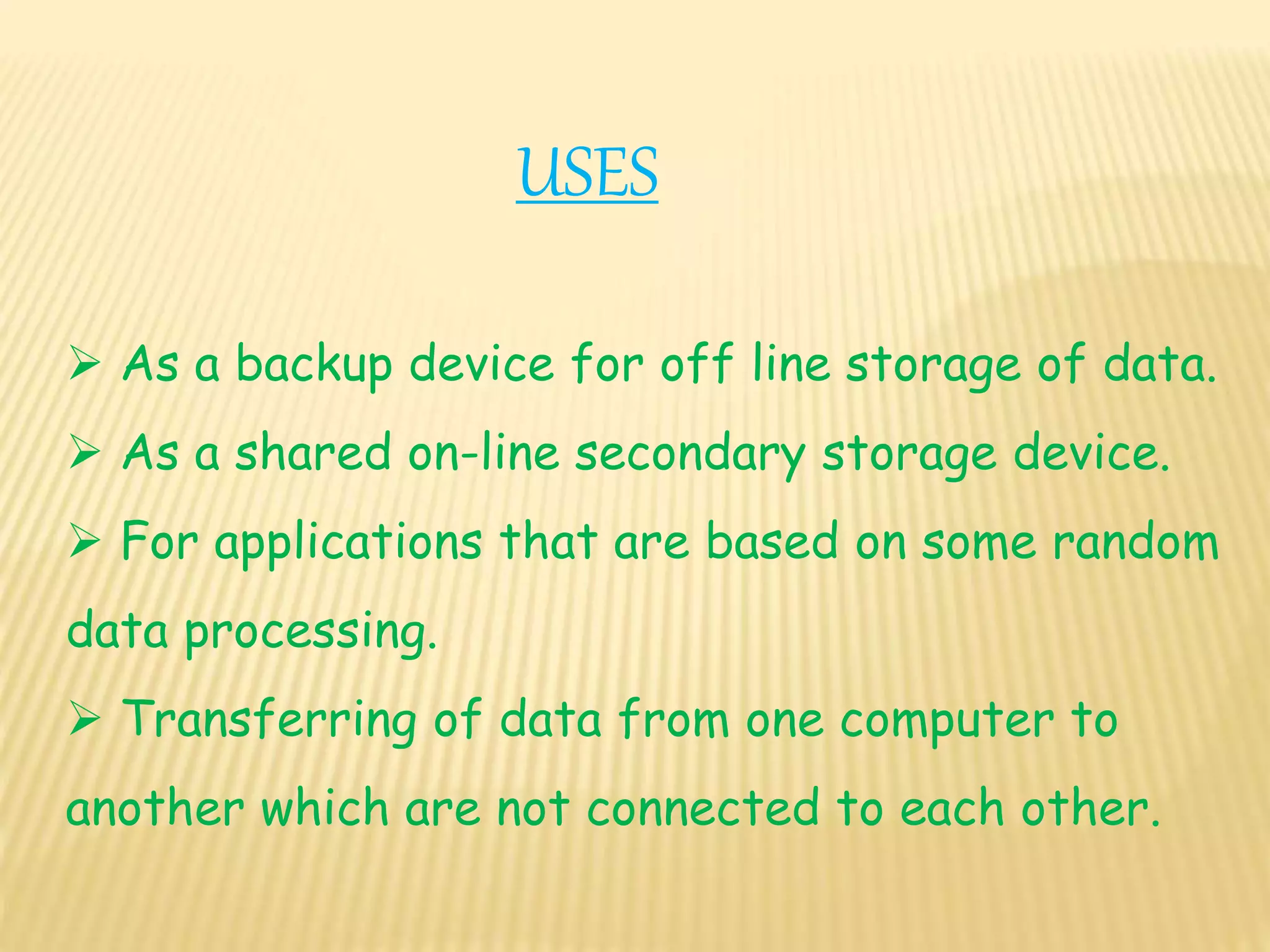 Secondary storage devices | PPTX
