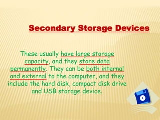 Secondary storage devices | PPT