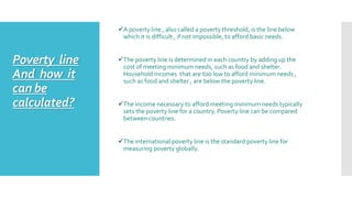 POVERTY LINE in The WORLD and PAKISTAN AJK | PPT
