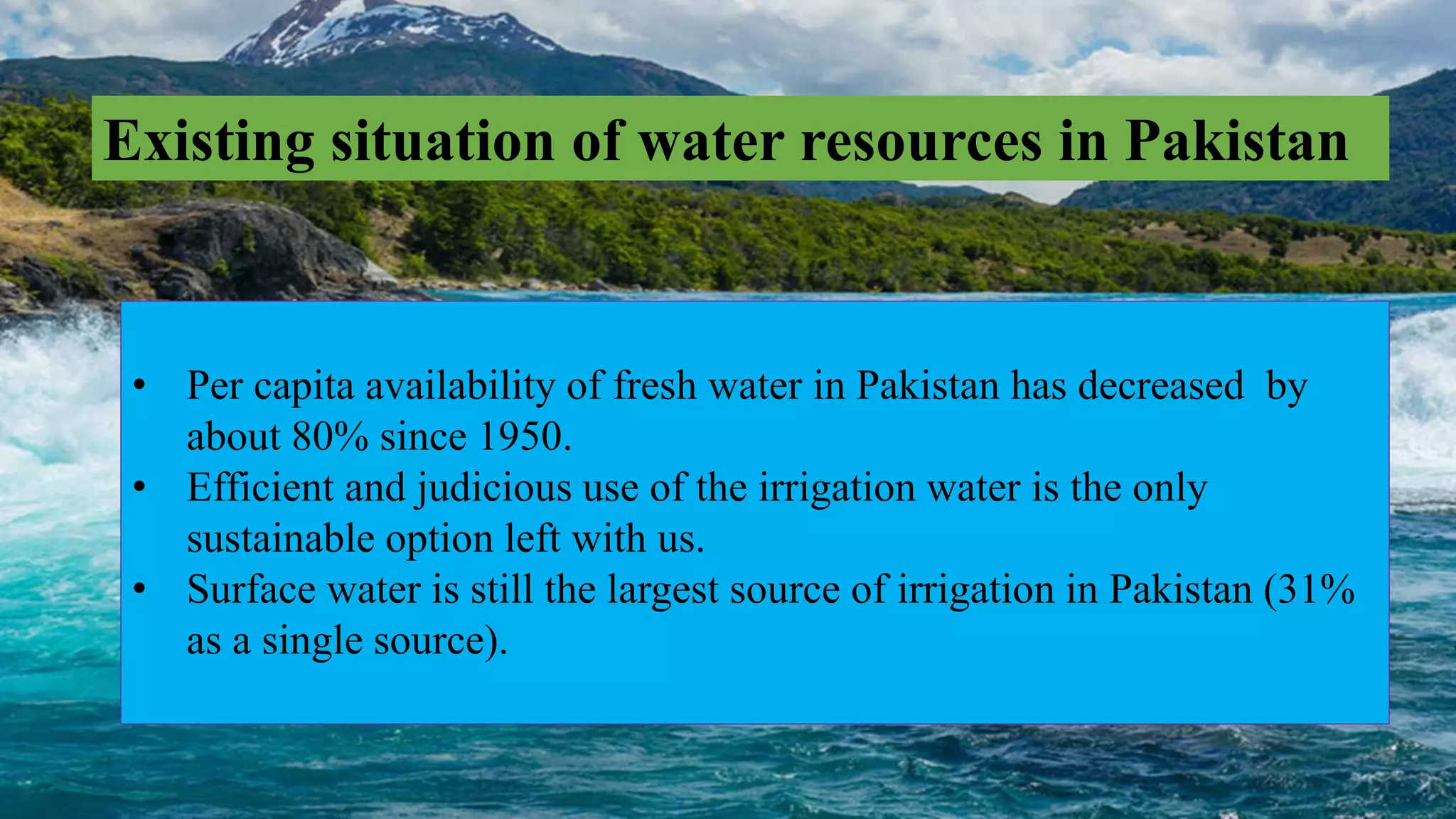 Water Crisis in Pakistan | PPTX