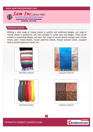 Sam Inc., Mumbai, Accessories and Fabrics | PDF