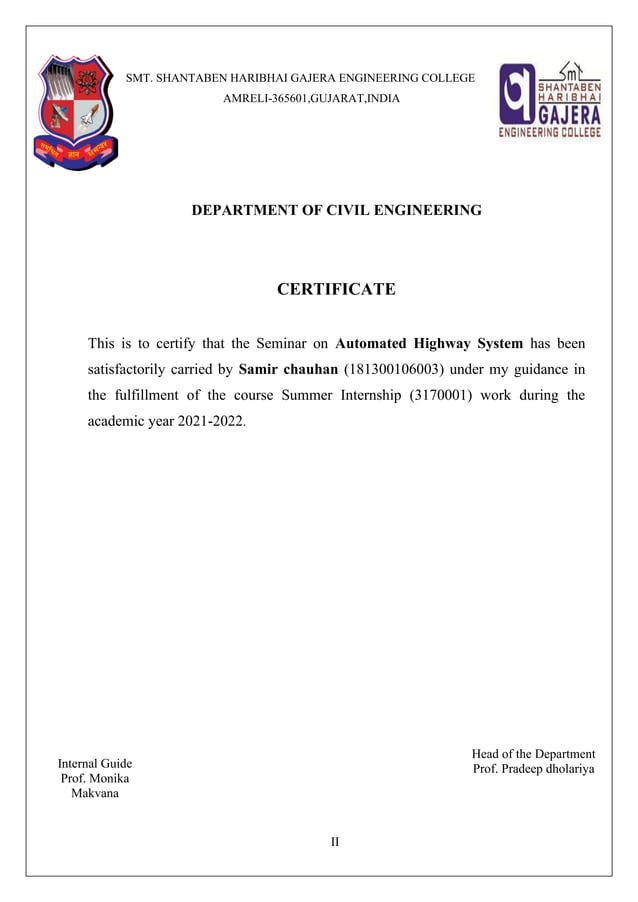 Automated Highway System Report | PDF | Civil Engineering Industry ...