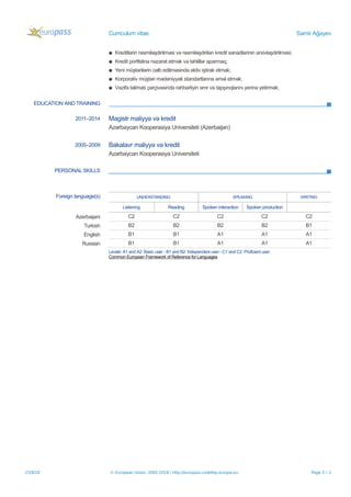 Samir Ağayev CV | PDF