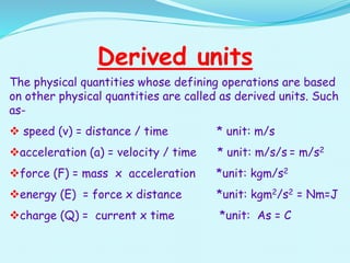 Physics Project On Physical World, Units and Measurement | PPTX