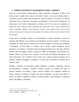 Teknologjia dhe përparësitë e krijuara në mësimdhënie nga mësimi klasik ...