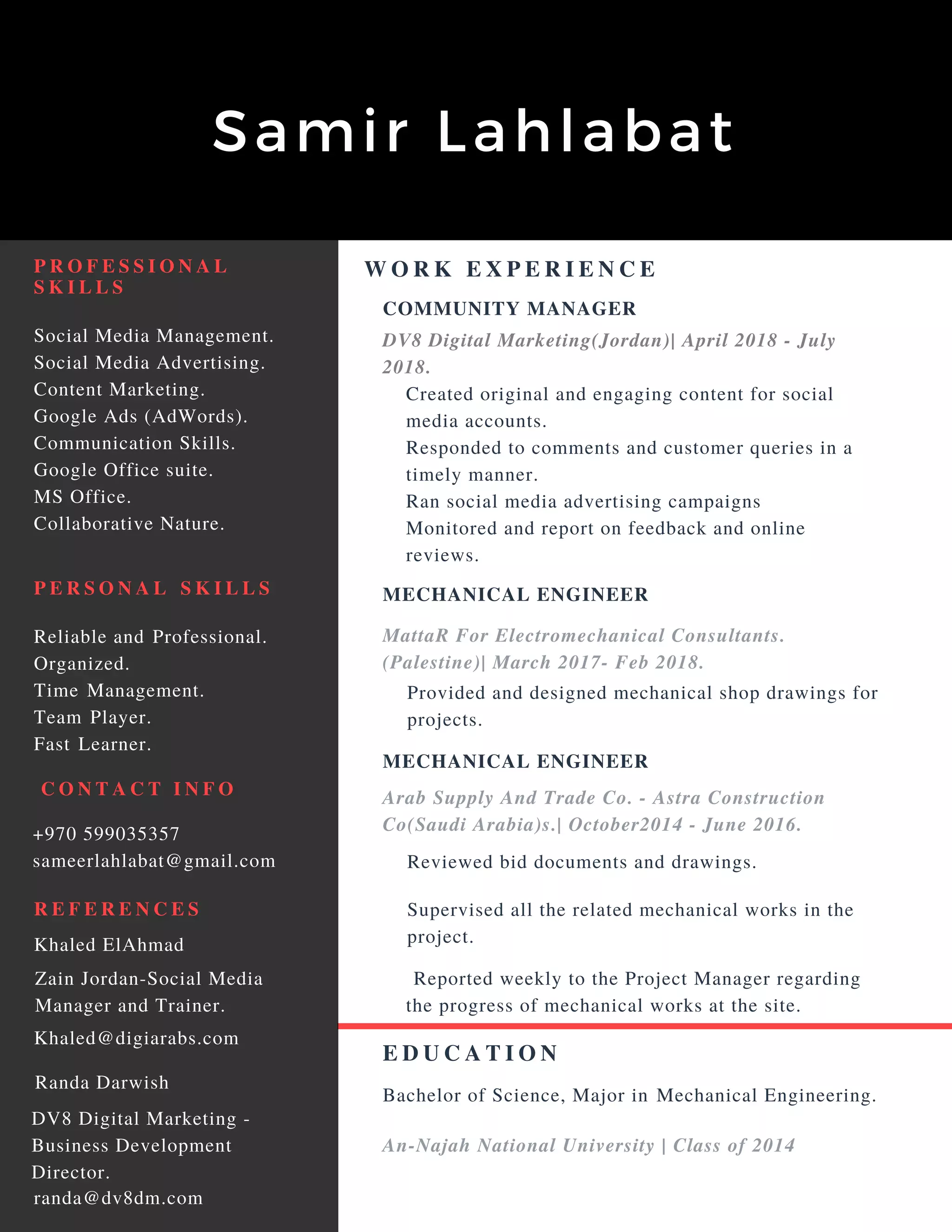 Samir lahlabat cv | PDF