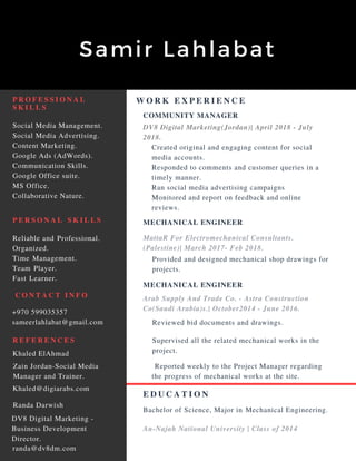 Samir lahlabat cv | PDF