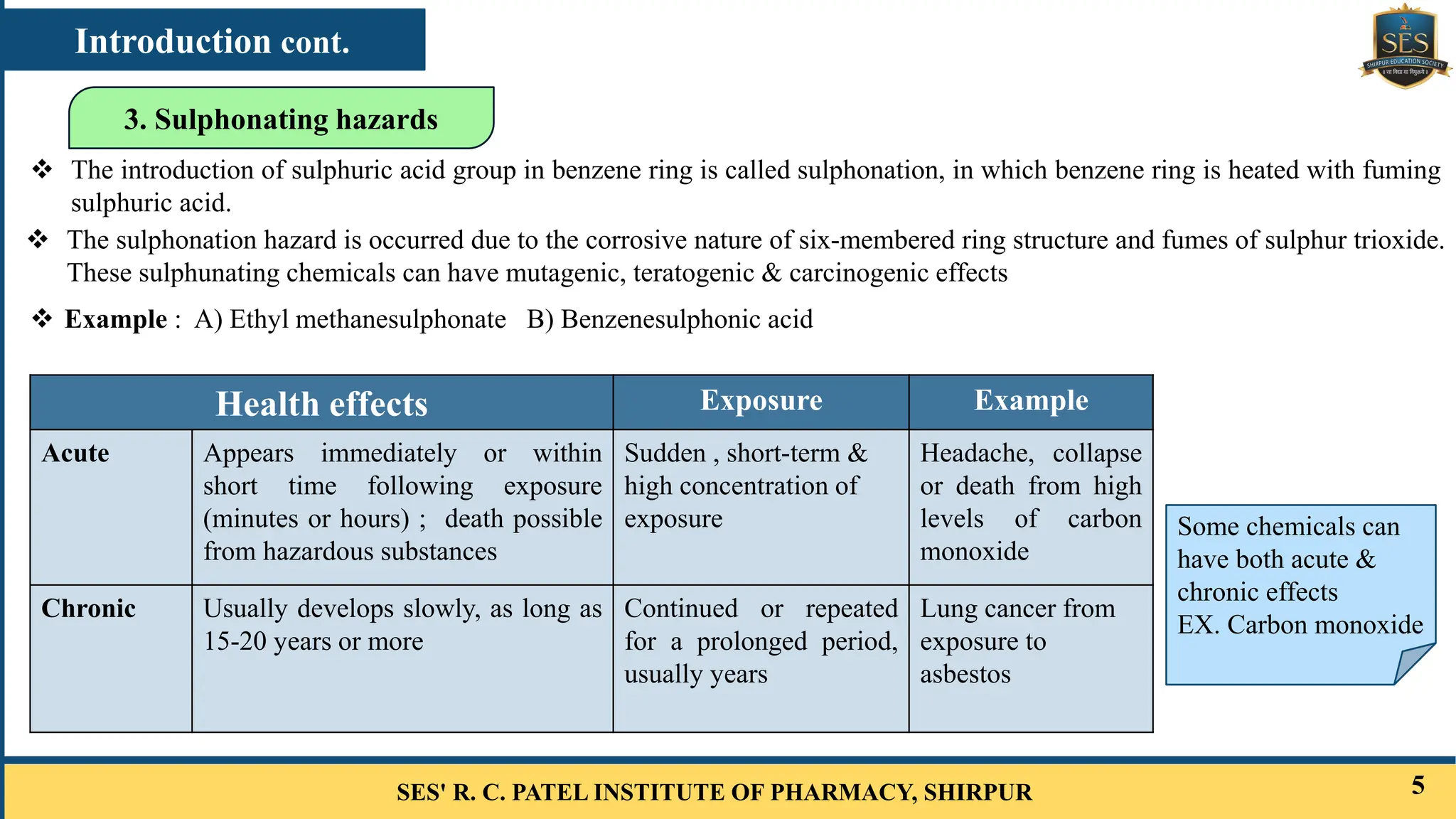 Chemical hazards | PPTX | Chemistry | Science