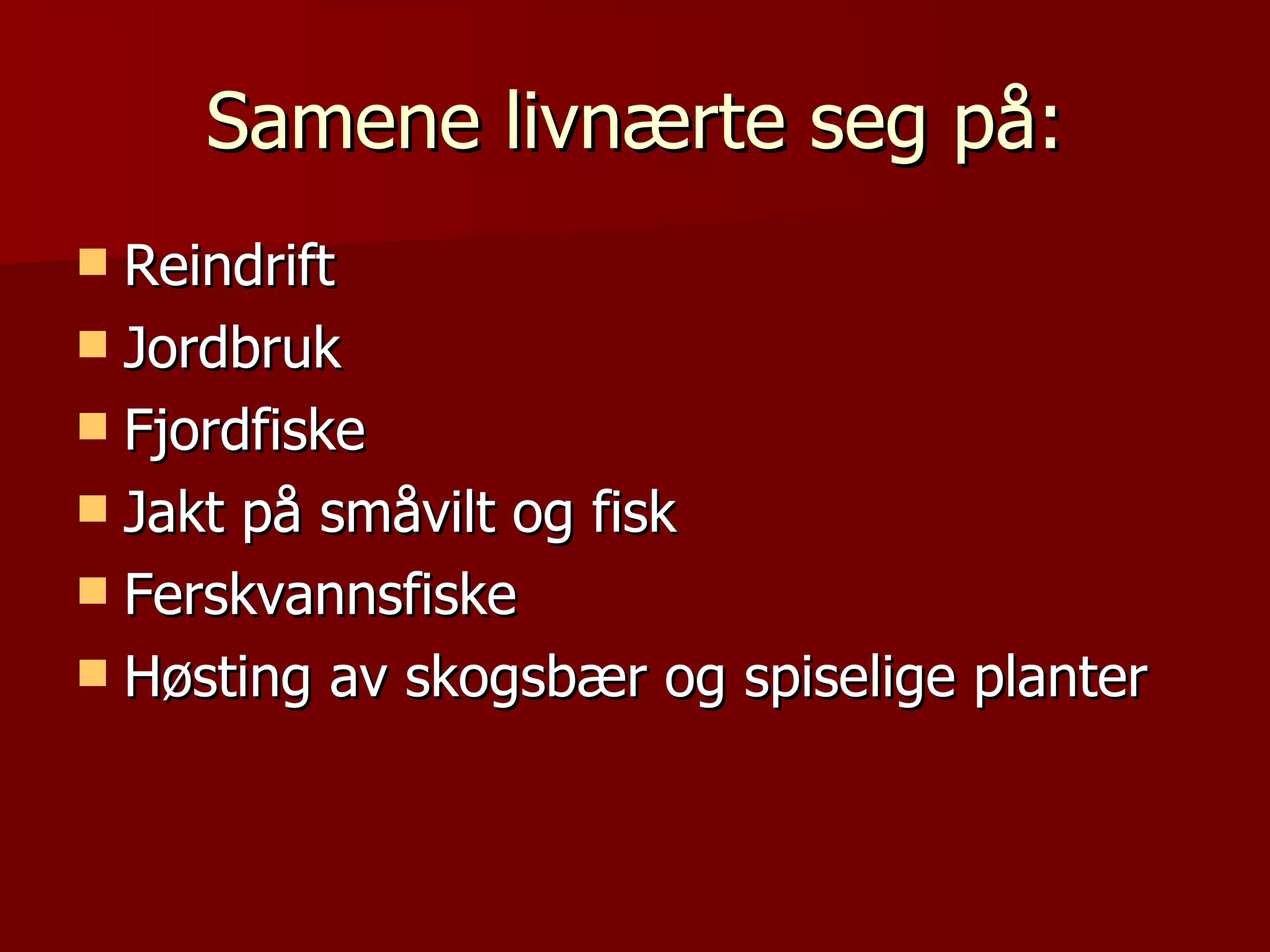 Samisk Matkultur | PPT