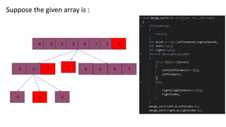 Quicksort algorithm and implantation process | PPT