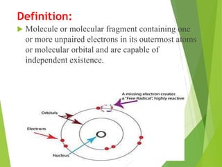 FREE RADICALS & ANTIOXIDANTS | PPTX