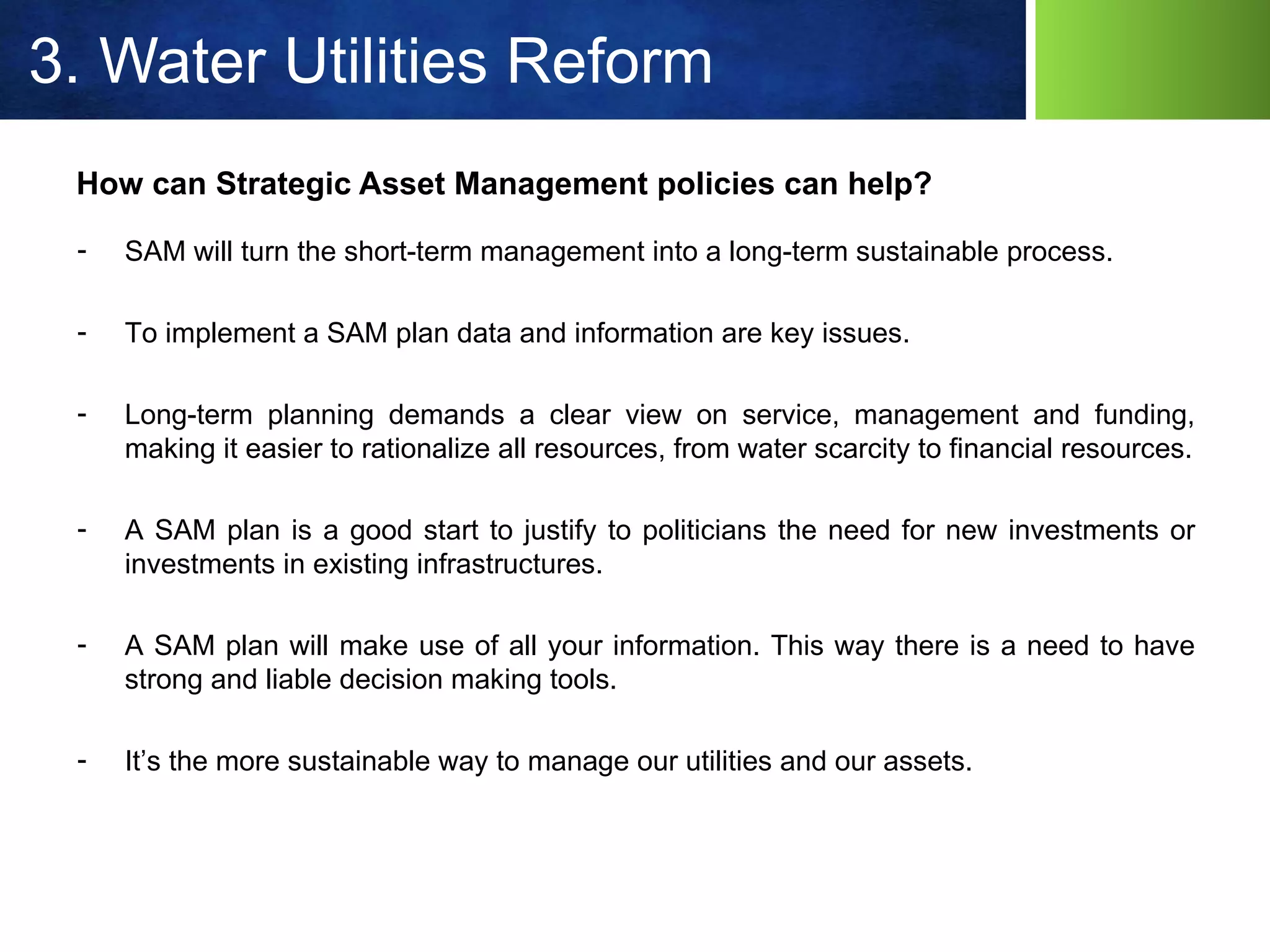 Strategic Asset Management - Water Utilities | PPT
