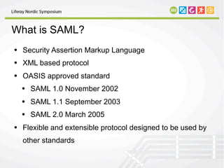 SAML and Liferay | PDF