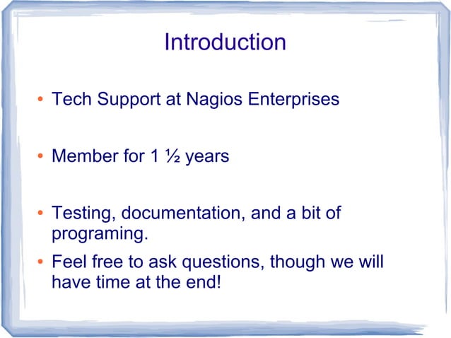 Nagios Conference 2013 - Sam Lansing - Getting Started With Nagios XI ...