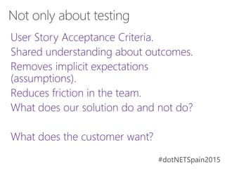 Specflow: Specification by Example | PPTX