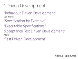 Specflow: Specification by Example | PPTX