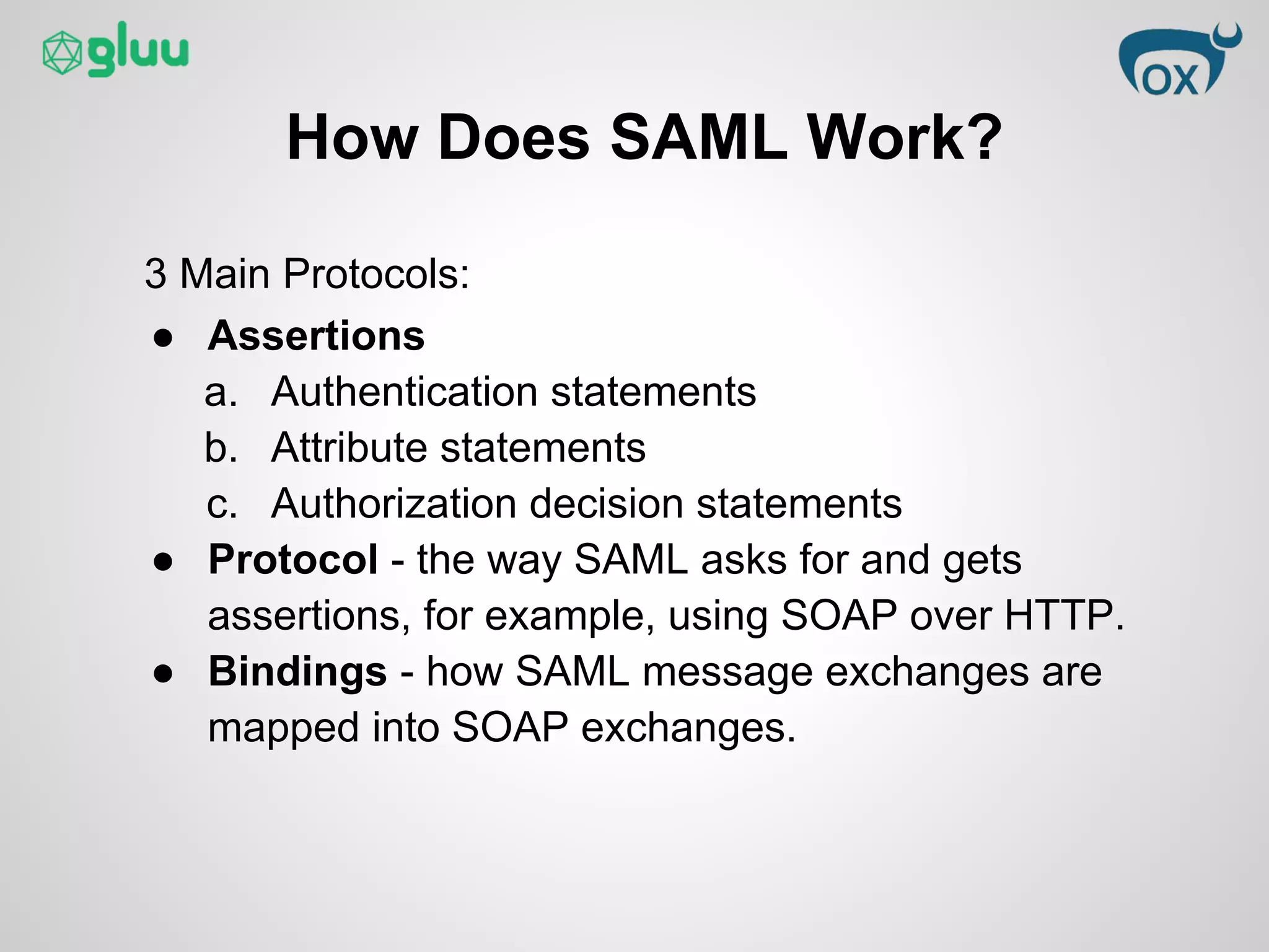 SAML Protocol Overview | PDF