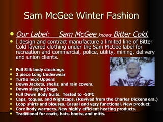 Sam Mc Gee Comedy Franchise | PPT