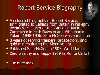 Sam Mc Gee Comedy Franchise | PPT