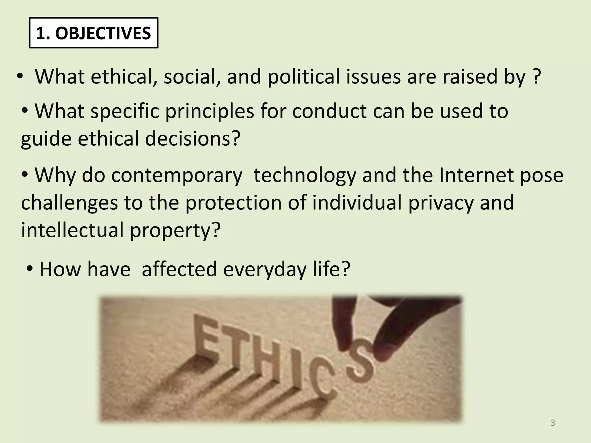 Chapter 4 Ethical and Social Issues in Information Systems | PPTX