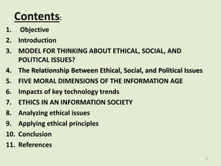 Chapter 4 Ethical and Social Issues in Information Systems | PPTX