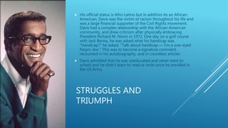 Sammy davis jr a true force to be reckon with | PPT