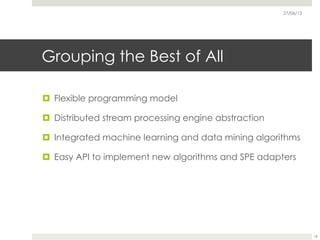 Scalable Distributed Real-Time Clustering for Big Data Streams | PPT