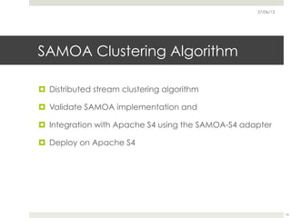 Scalable Distributed Real-Time Clustering for Big Data Streams | PPT