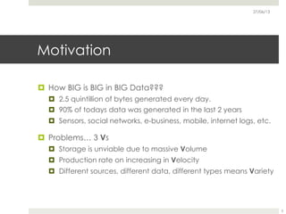 Scalable Distributed Real-Time Clustering for Big Data Streams | PPT