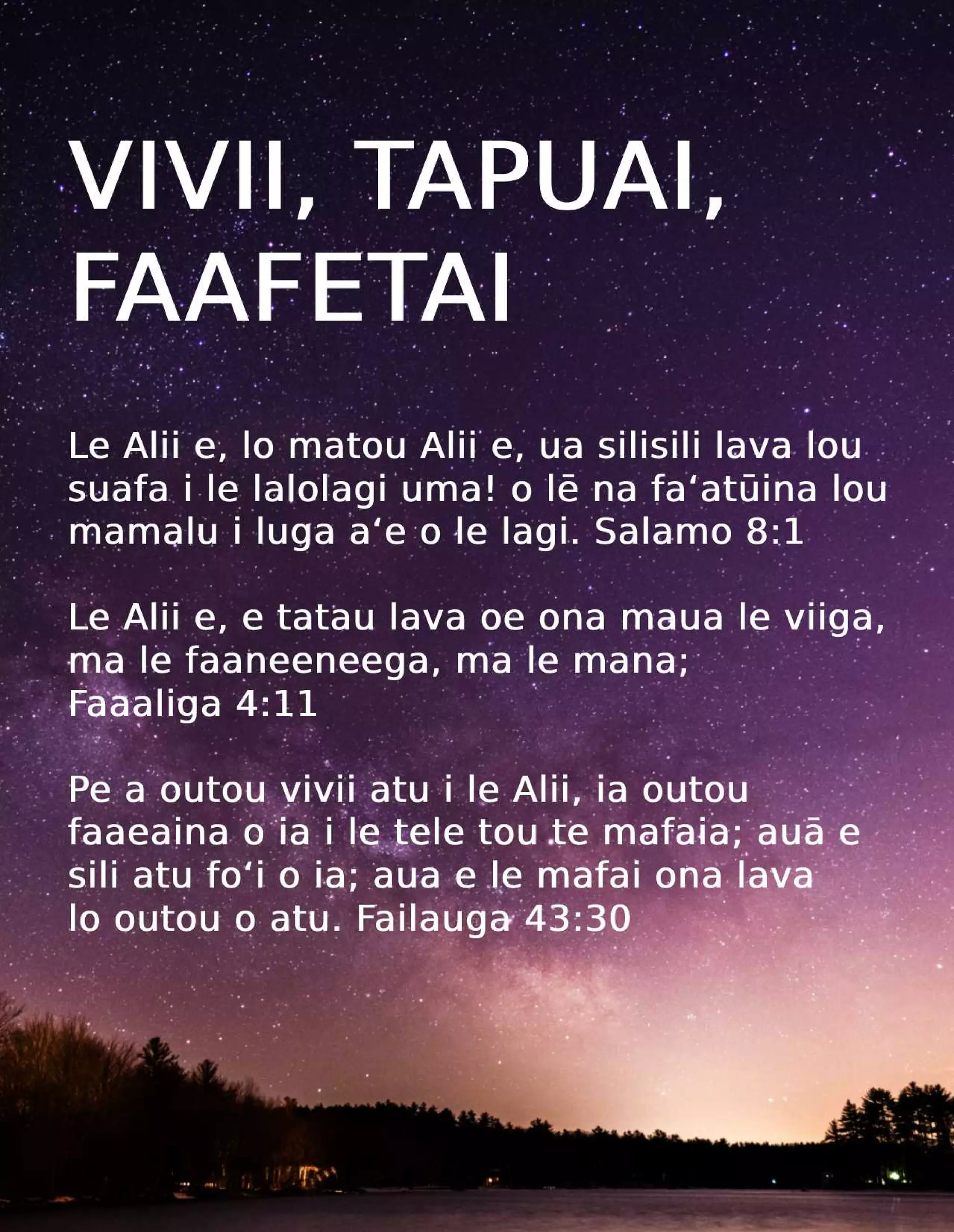 Samoan Praise Worship Thanksgiving Tract | PDF