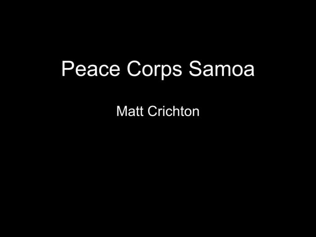 Cocoa Samoa Presentation | PPT