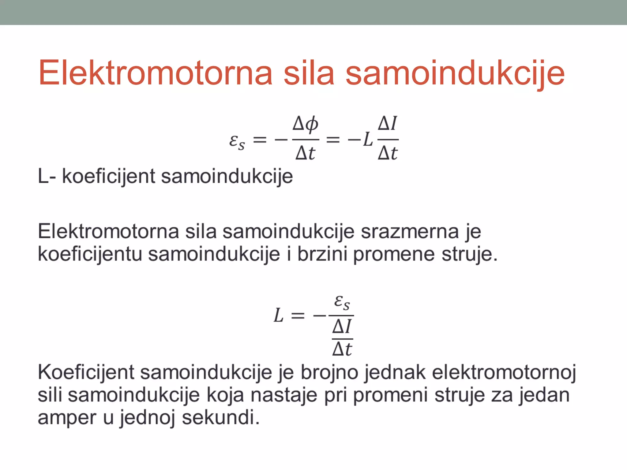 Samoindukcija | PPT