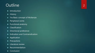 Mechanical Diagnosis and Therapy in Peripheral joint pathology ...