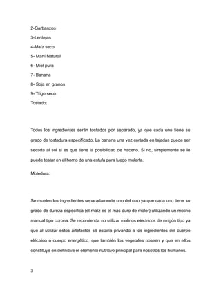 Sampa alimento energýýtico | PDF