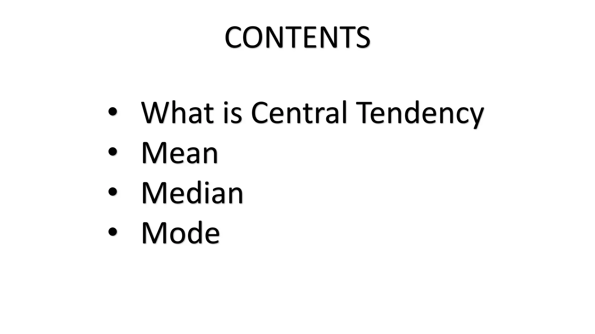 Central Tendency - Mean, Median and Mode | PPTX