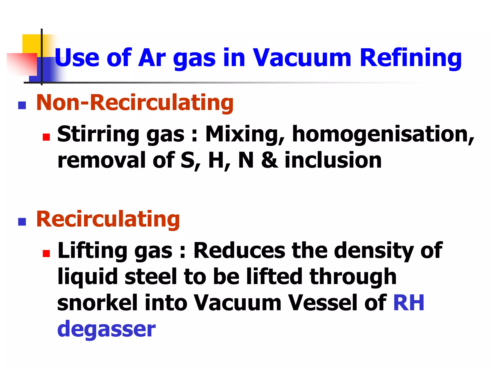 Refractories and Operation of RH and RH-OB Process | PPTX