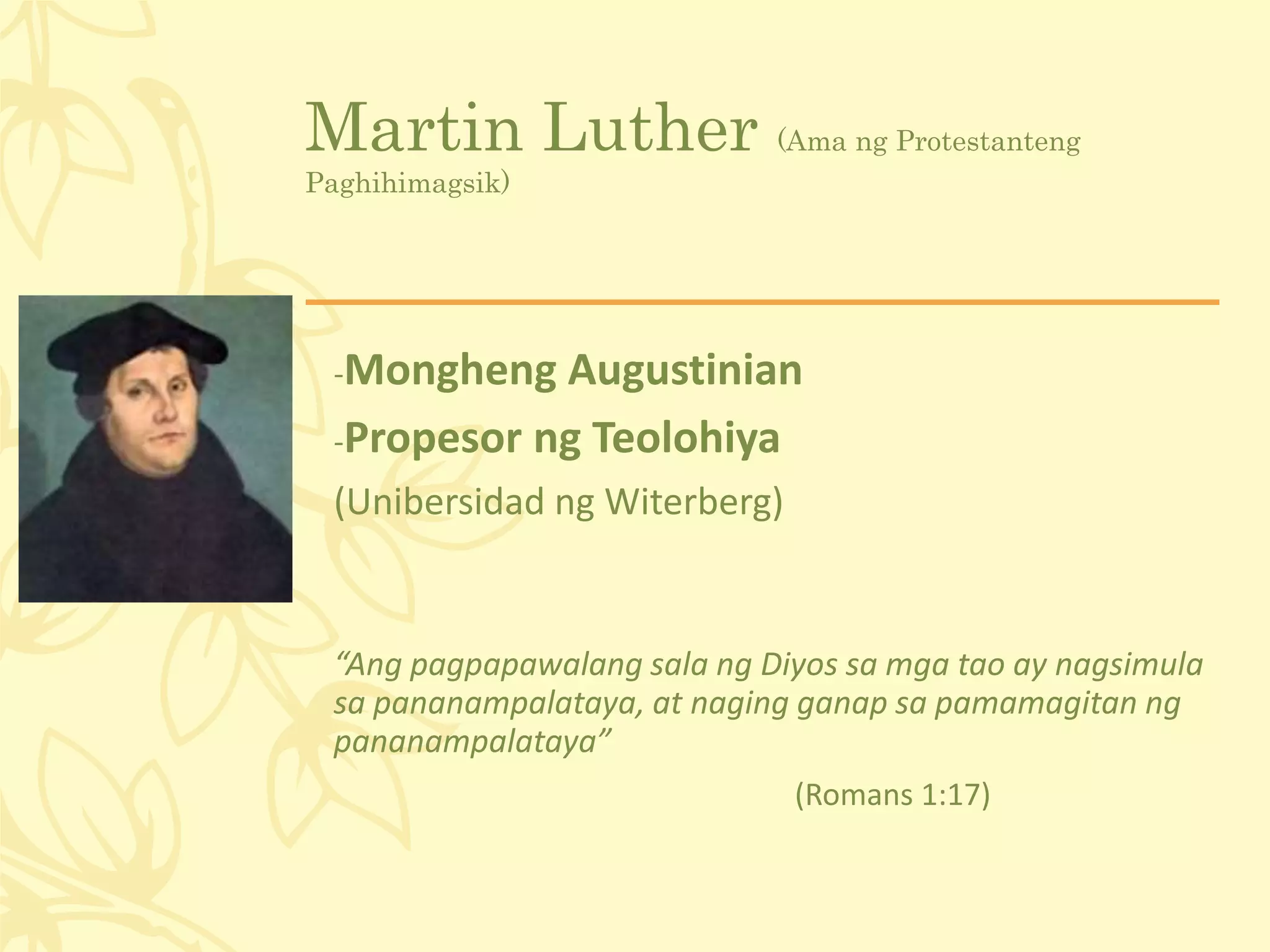 Kontra Repormasyon | PPTX