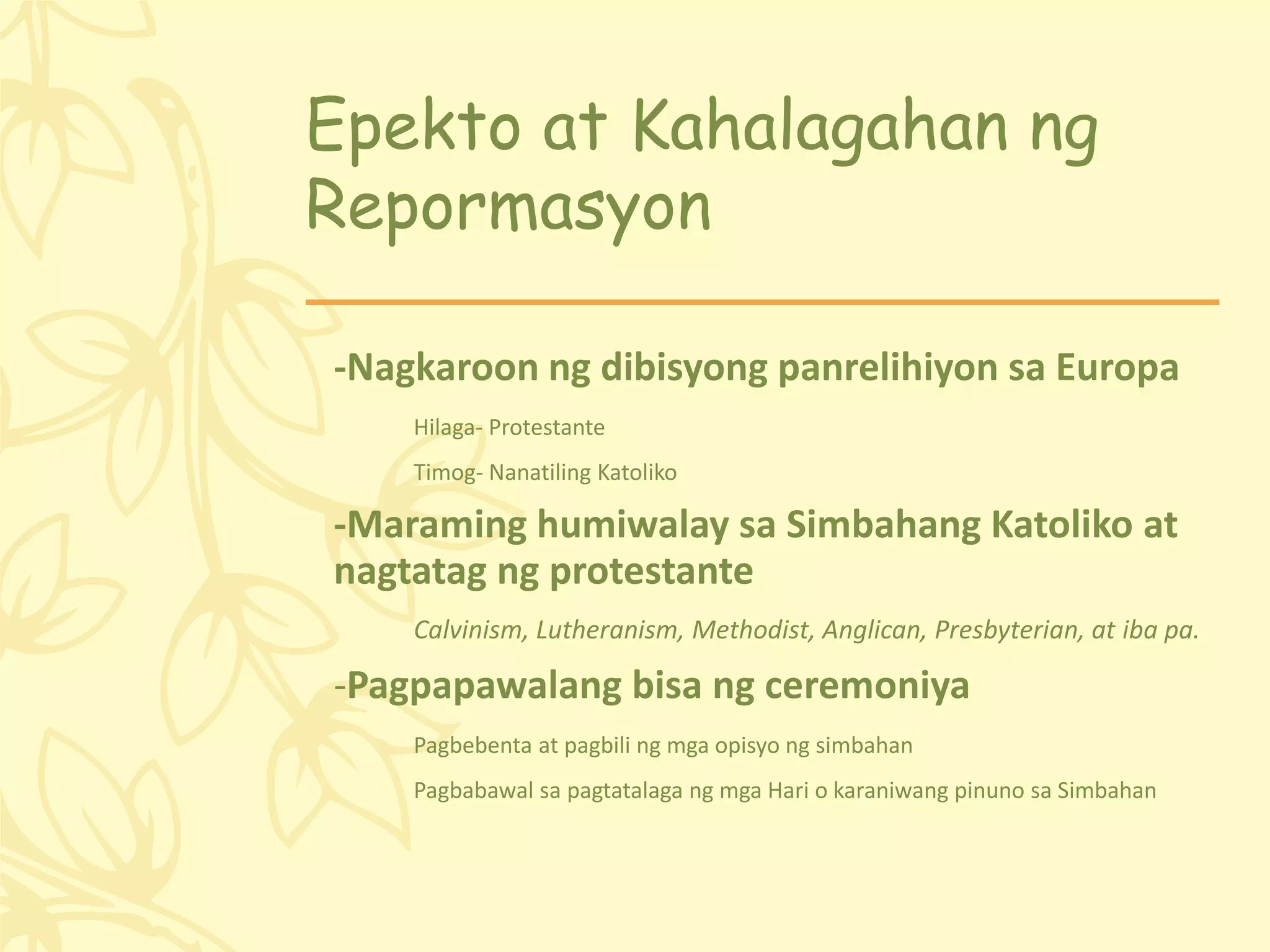 Kontra Repormasyon | PPTX
