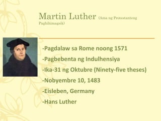 Kontra Repormasyon | PPTX