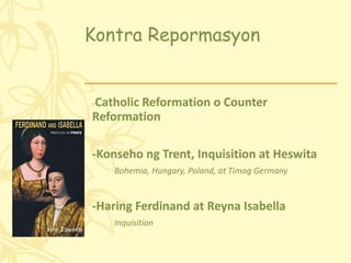 Kontra Repormasyon | PPTX