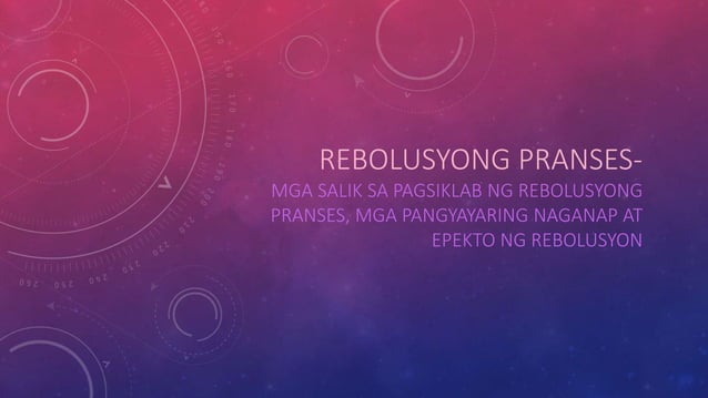 Rebolusyong Pranses | PPTX