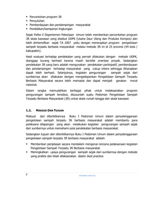 Pedoman umum 3R permukiman | PDF