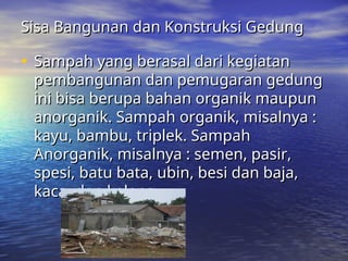 SAMPAH DAN SISTEM PENGELOLAANNYA SERTA JENIS SAMPAH | PPT