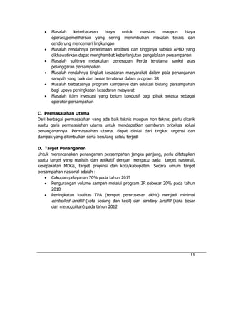 proses penyusunan perencanaan sistem pengelolaan persampahan | PDF
