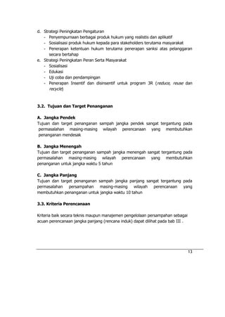 proses penyusunan perencanaan sistem pengelolaan persampahan | PDF